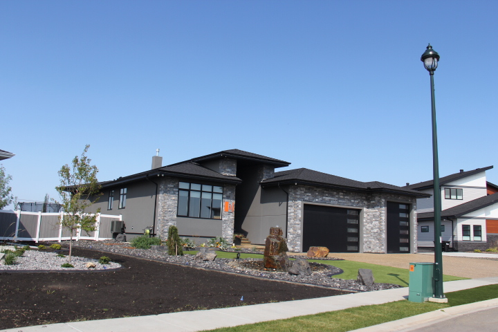 Stucco And Stone Combination Modern Stucco Look Edmonton